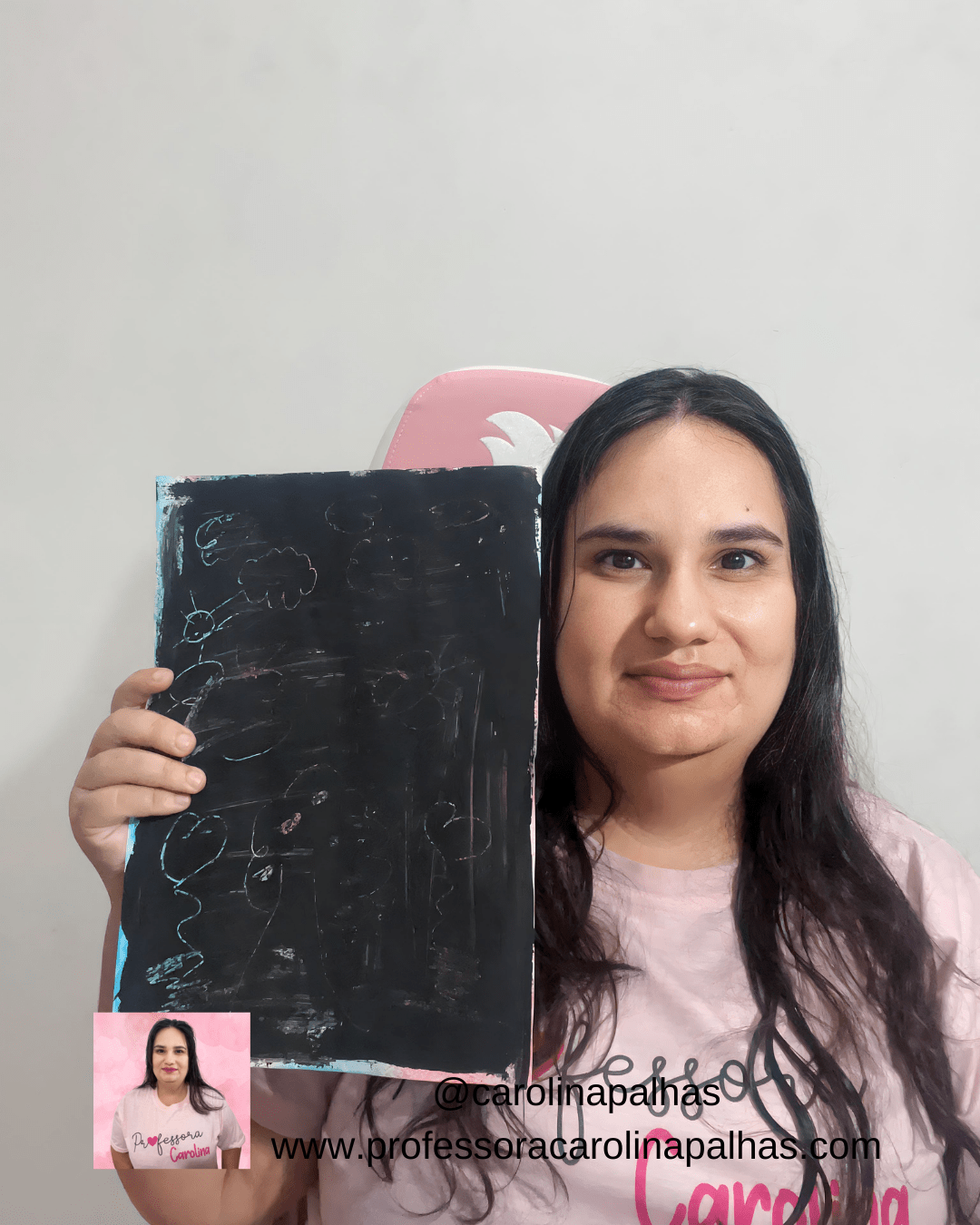 Arte em Camadas: Explorando a Técnica de Colorir com Giz e Guache - Professora Carolina Palhas