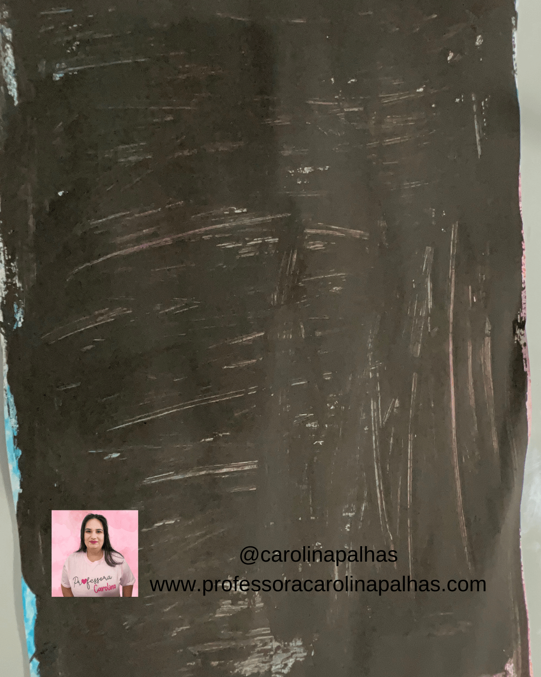 Arte em Camadas: Explorando a Técnica de Colorir com Giz e Guache - Professora Carolina Palhas